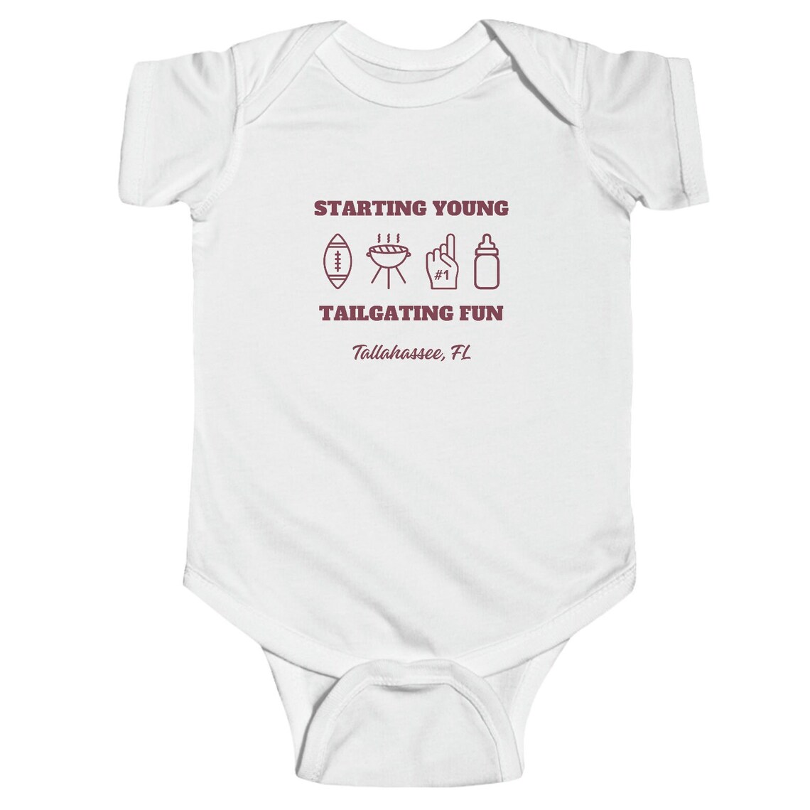Tallahassee, FL Young Tailgater - Baby Bodysuit, College Football ...