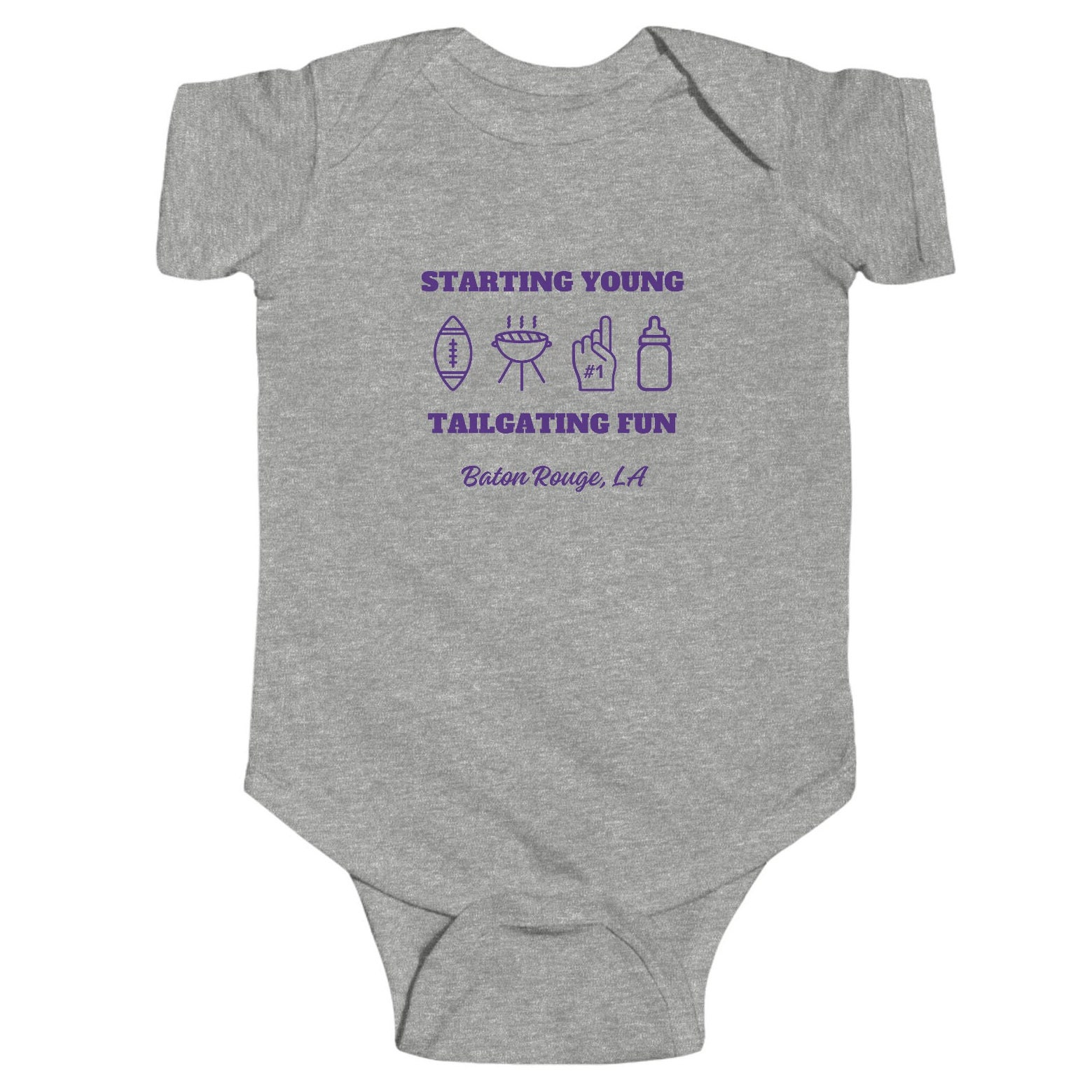 Baton Rouge, LA Young Tailgater Baby Bodysuit, College Football ...