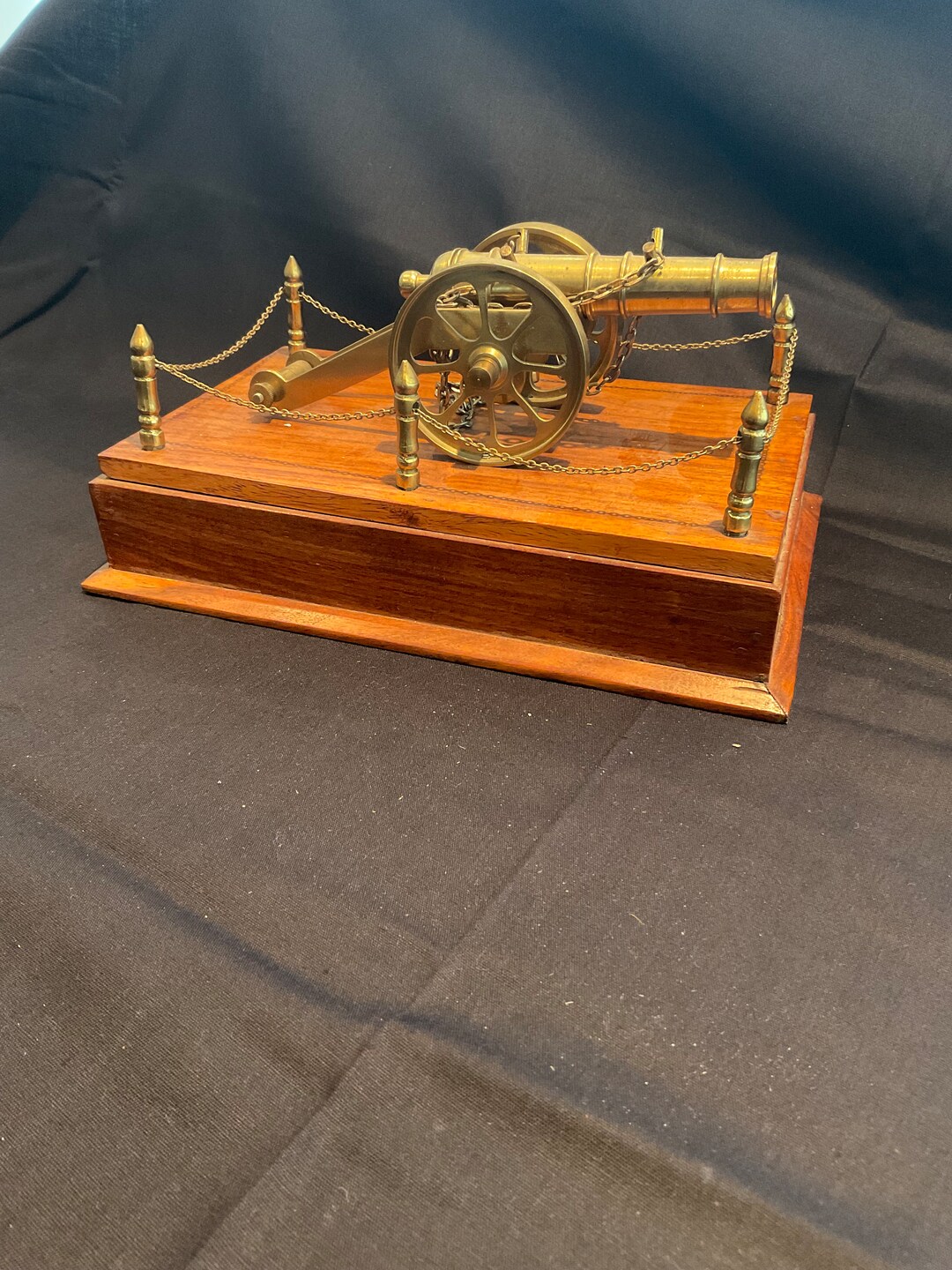 Brass Cannon on Wooden Base Dimensions 10 X 7 Inches - Etsy