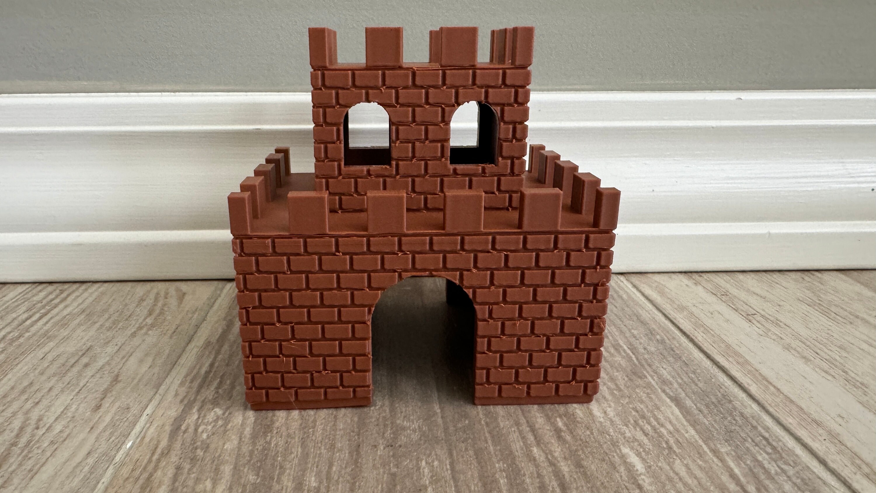 Super Mario Bros 1-1 Level Diorama NES Mario Figure, Castle, Flagpole ...