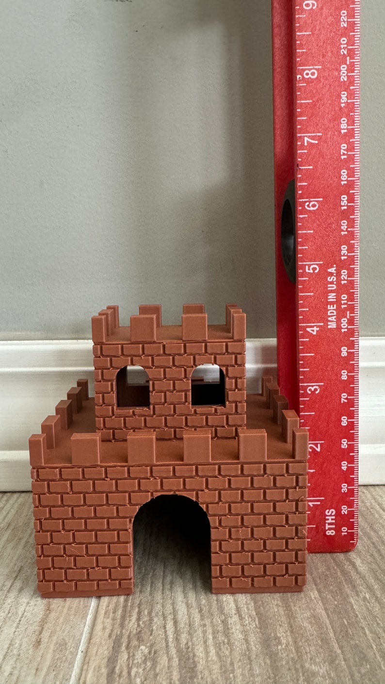 Super Mario Bros 1-1 Level Diorama NES Mario Figure, Castle, Flagpole ...