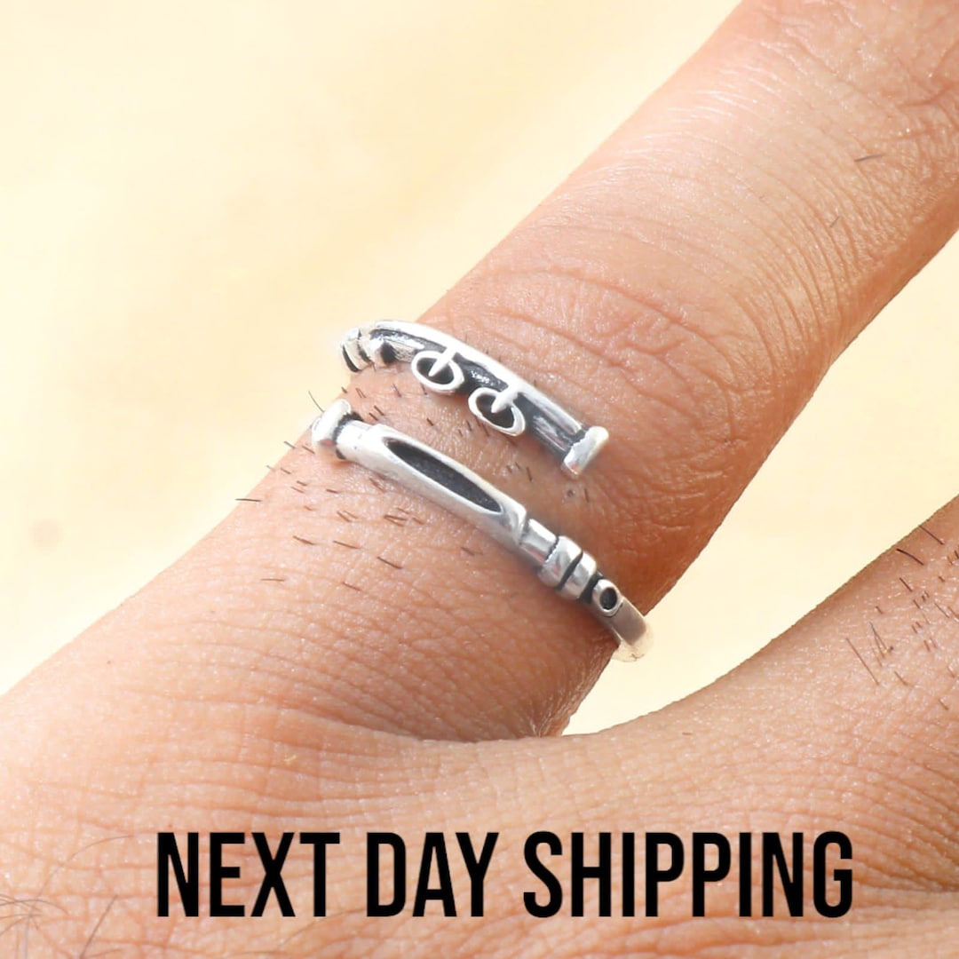 Flute Ring, Adjustable Ring, Flute Jewelry, Music Ring, Music Lovers ...