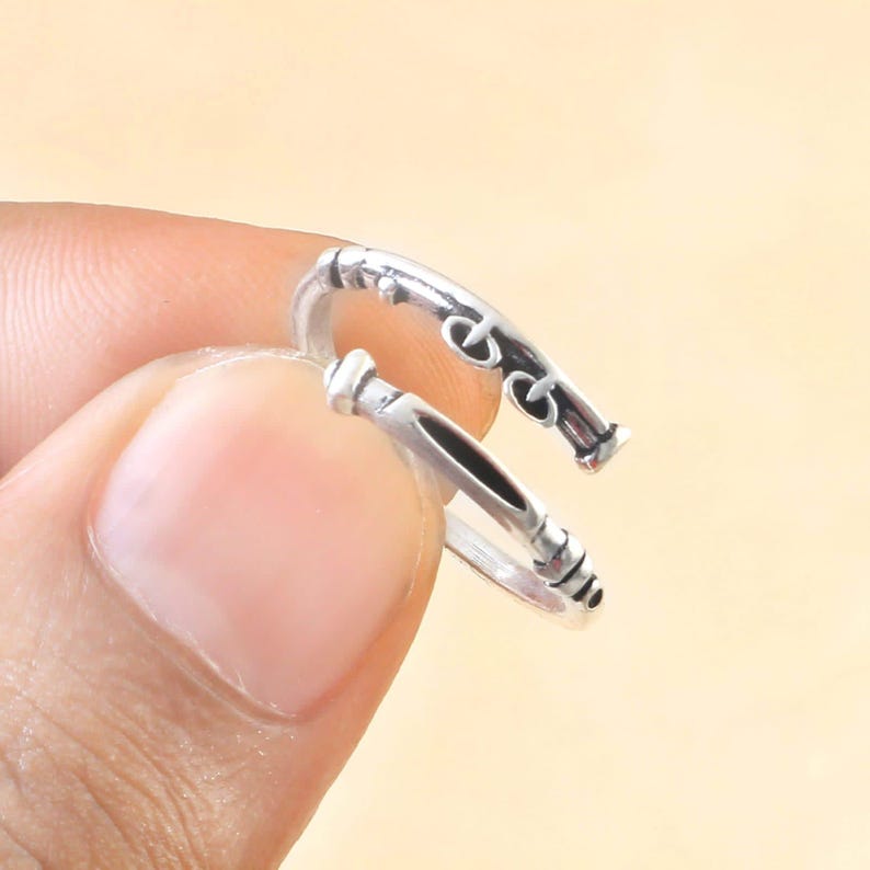 Flute Ring, Adjustable Ring, Flute Jewelry, Music Ring, Music Lovers ...
