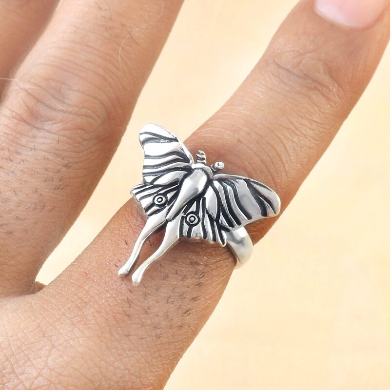 Moth Ring - Etsy