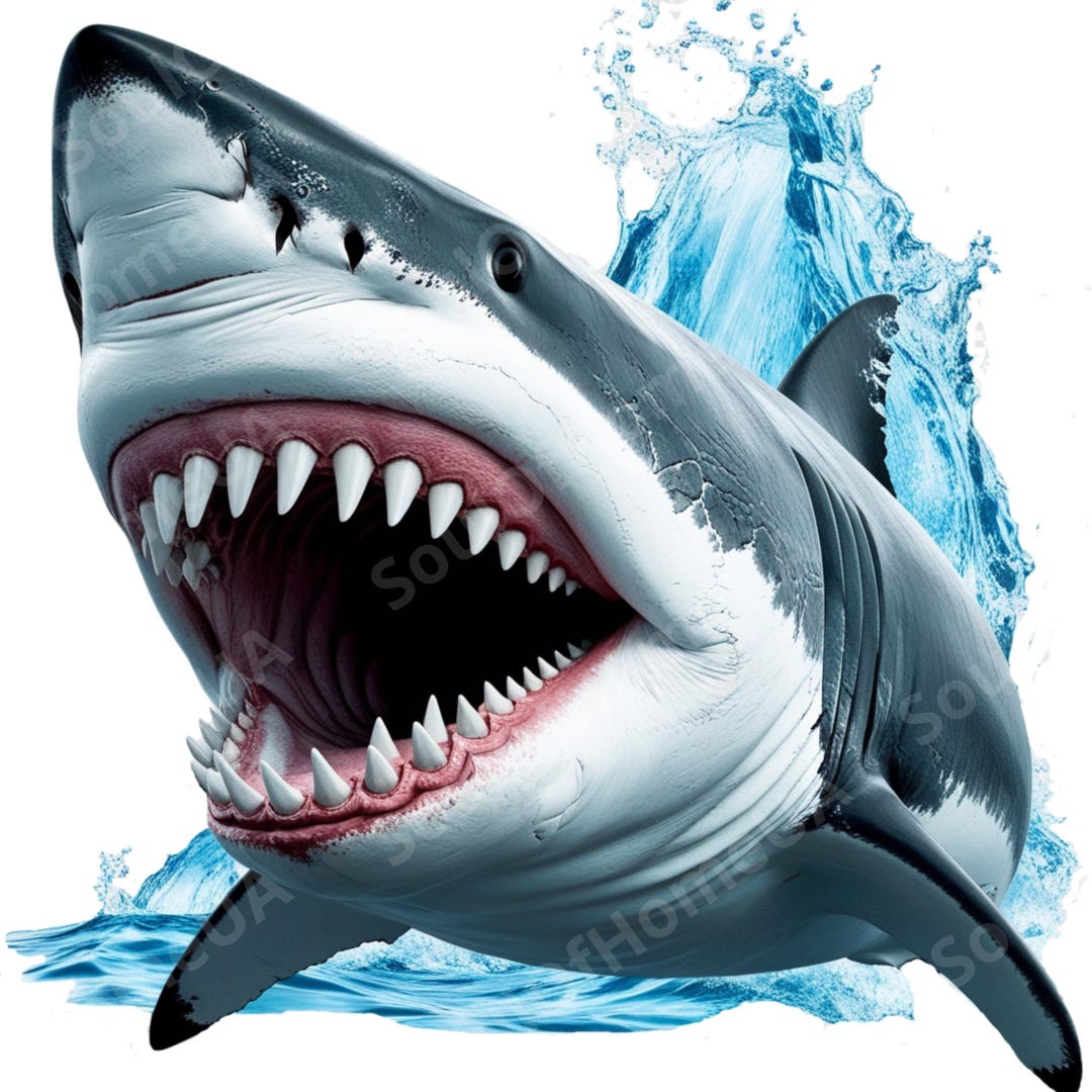 Boho Shark Art for Sublimation – Printable Digital File for DIY T ...