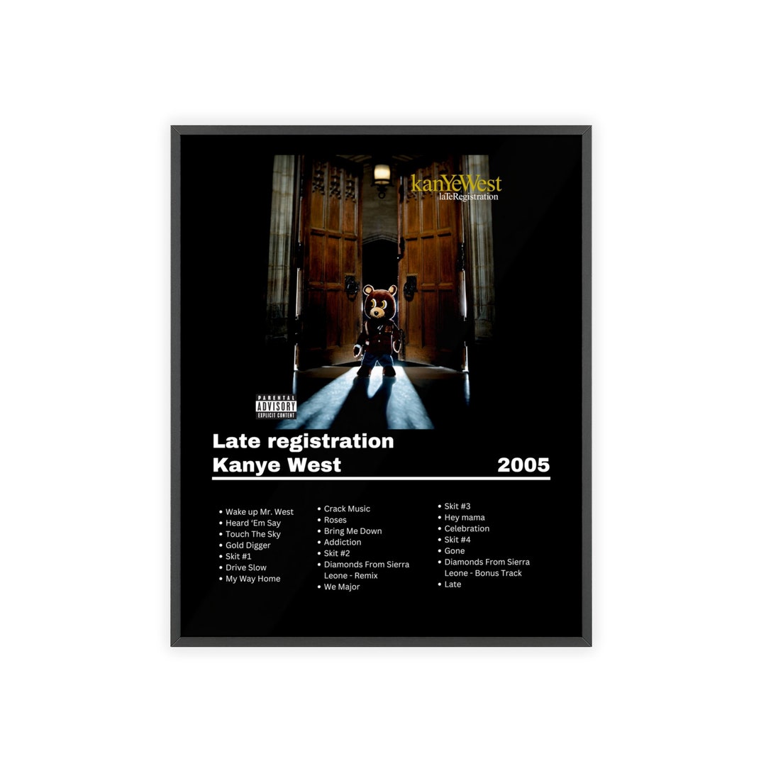 Late Registration Kanye West Poster - Etsy