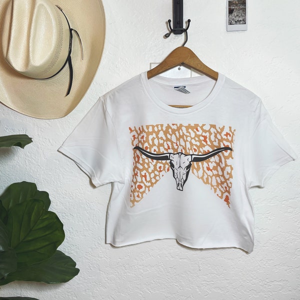 Longhorn Crop Top - Etsy