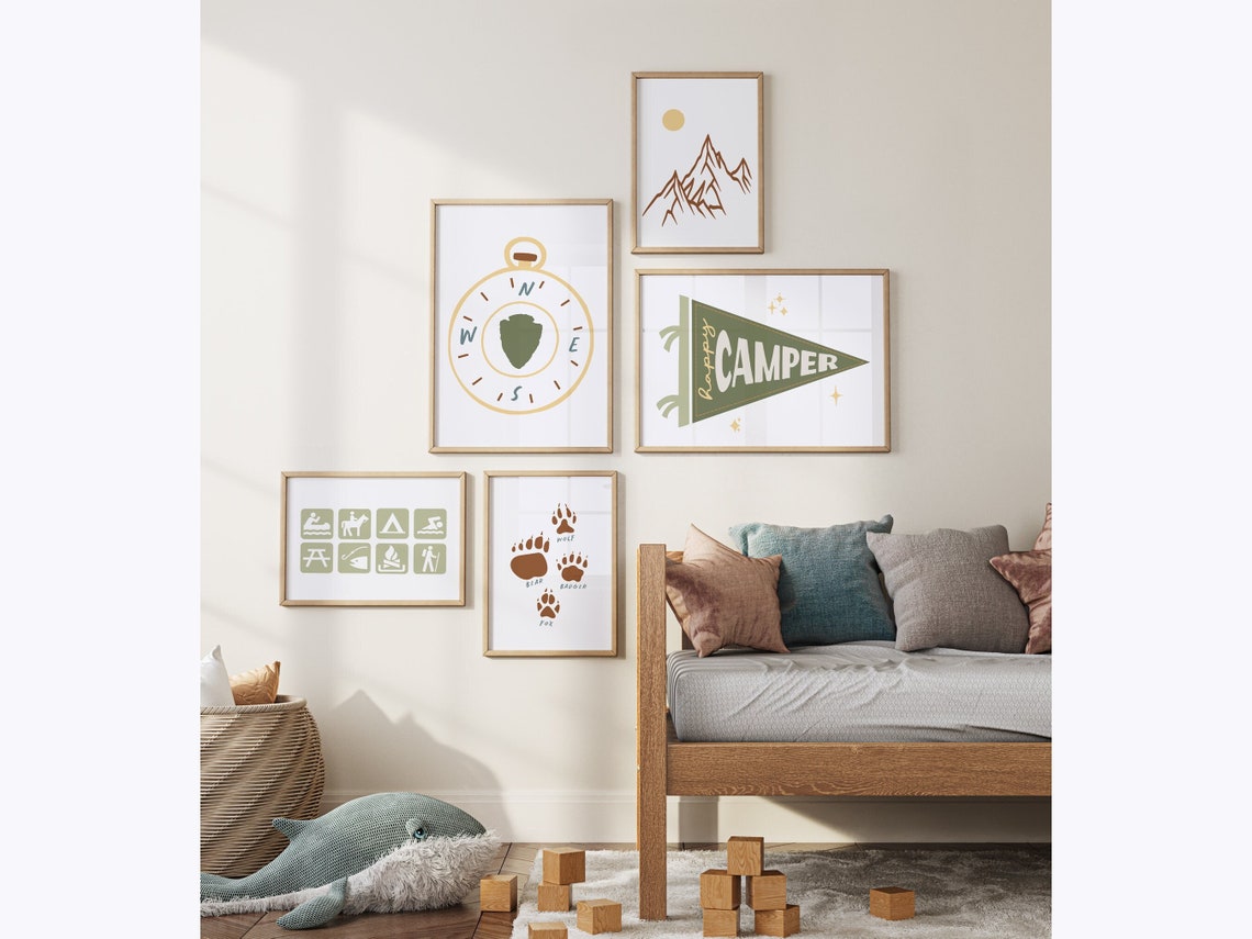 National Park Inspired Happy Camper Art Bundle National Park - Etsy