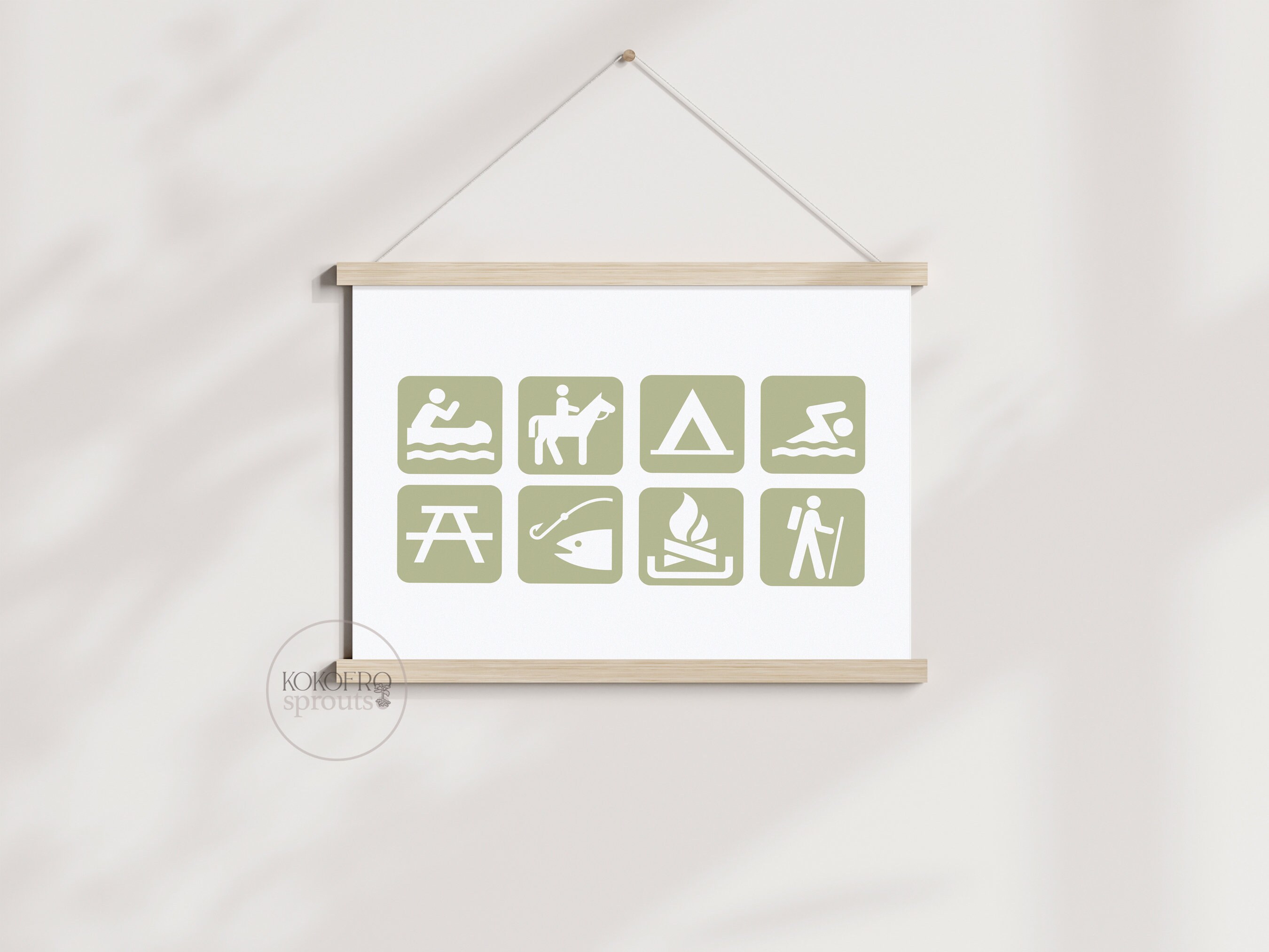 National Park Inspired Happy Camper Art Bundle National Park - Etsy