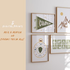 National Park Inspired Happy Camper Art Bundle | National Park Nursery ...