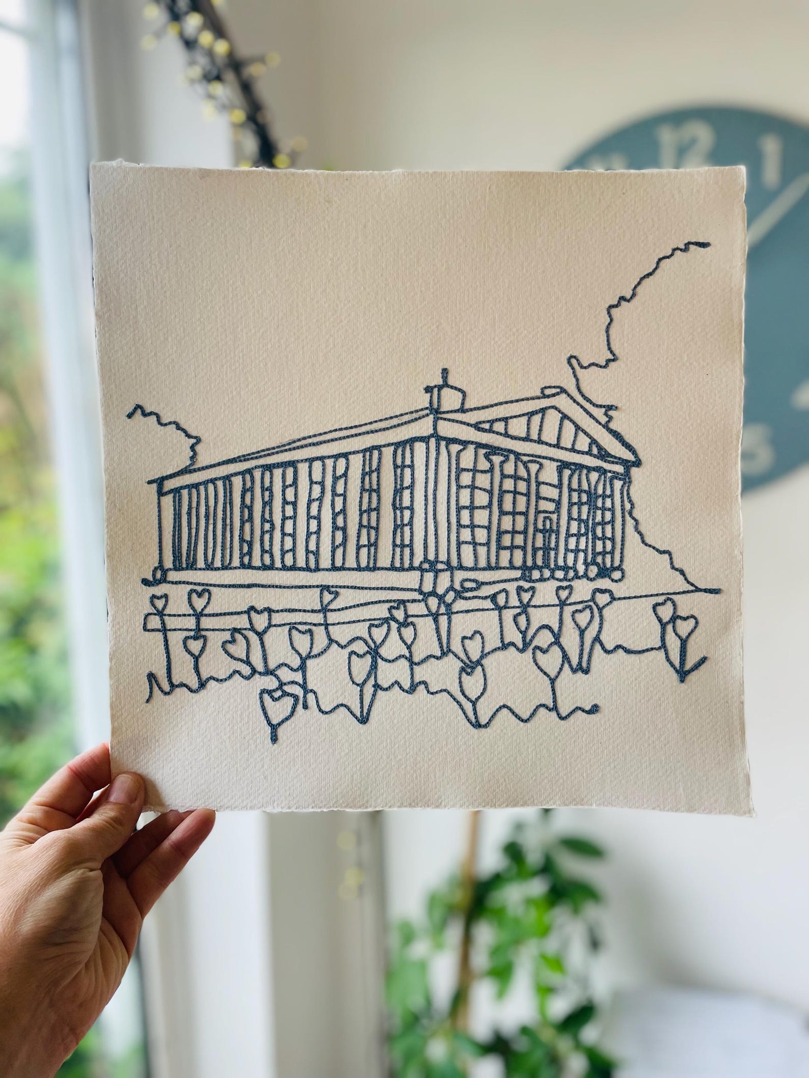 Embroidered Wedding/ Memory Venue Keepsake. - Etsy