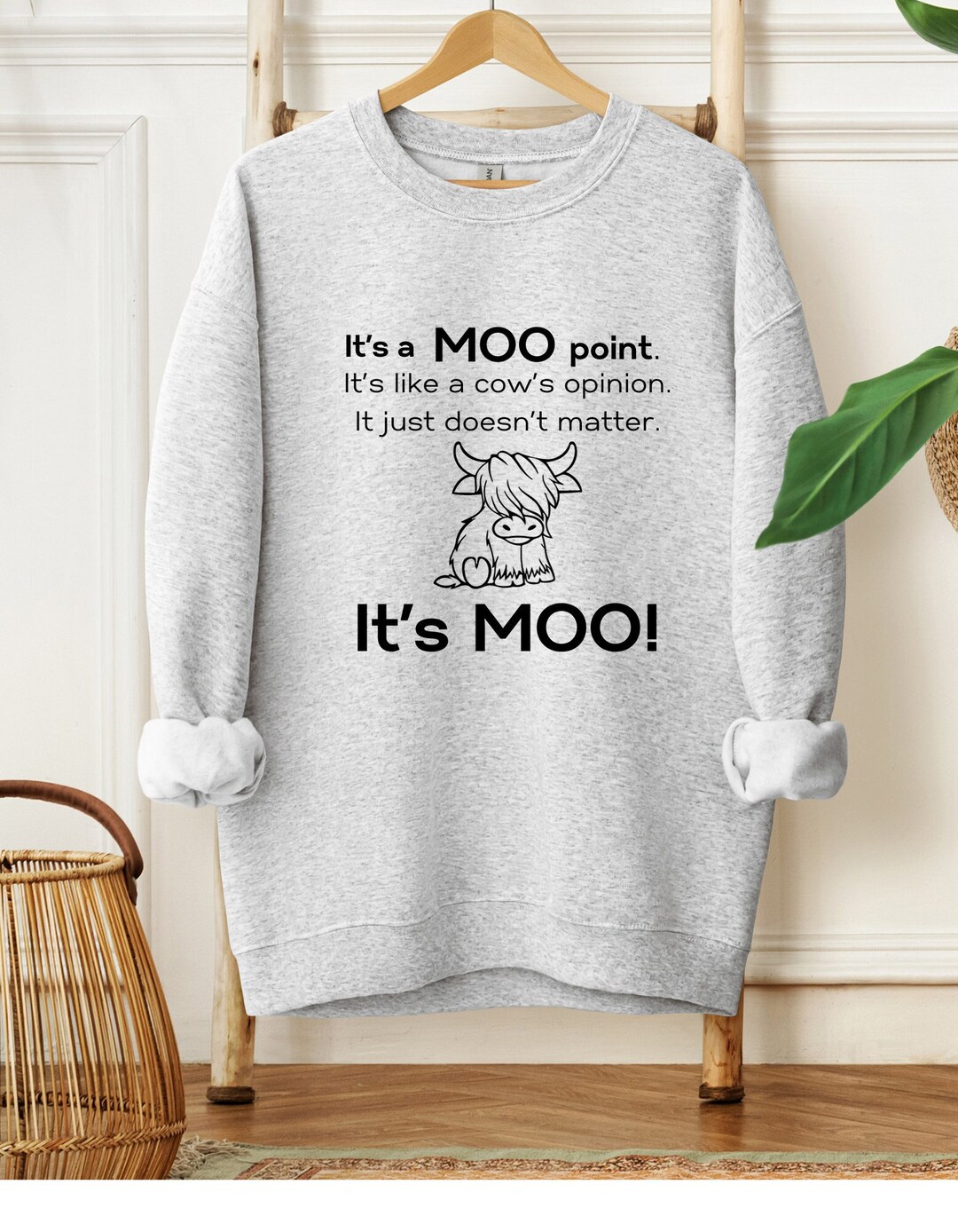 Moo Point- Joey Friends Quote, Friends Sweatshirt, Friends Merch ...