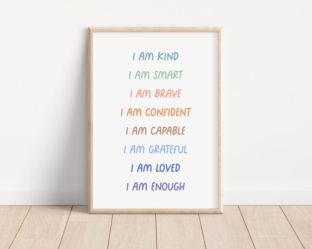 Affirmation Poster Positive Affirmation Positive Classroom - Etsy