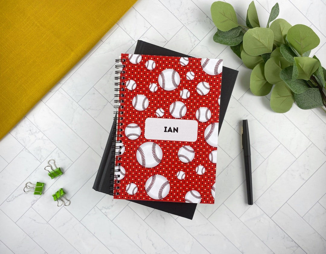 Fun Custom Baseball Spiral Notebook for Kids - Etsy