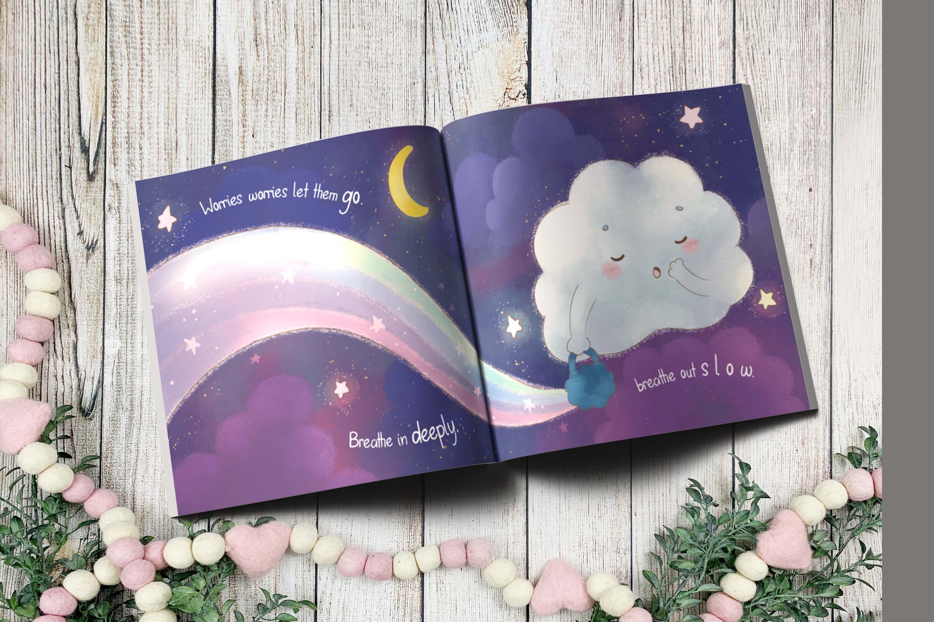 Worry Cloud Children's Book - Etsy