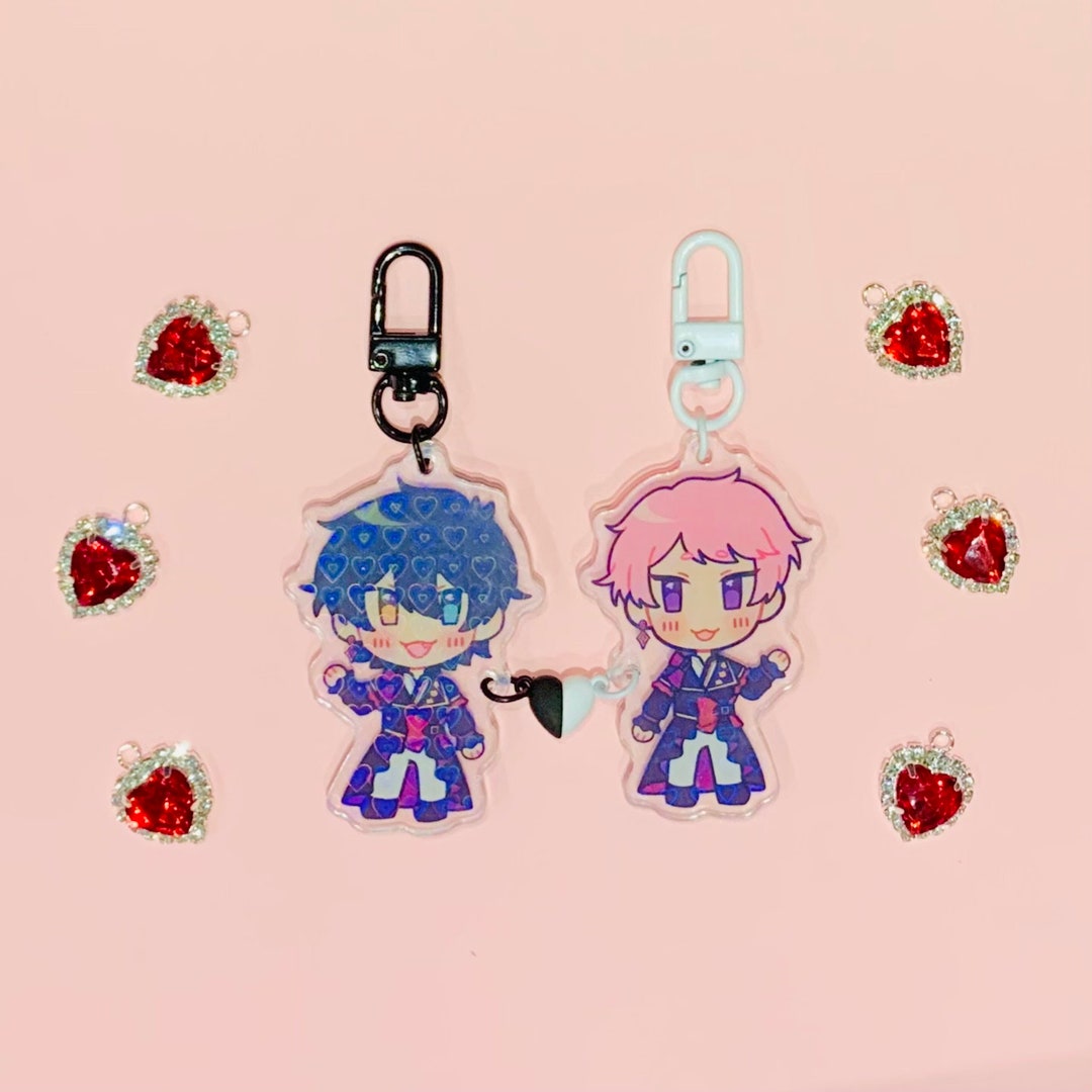 Enstars Valkyrie Heart Linking Charm Keychains - Etsy