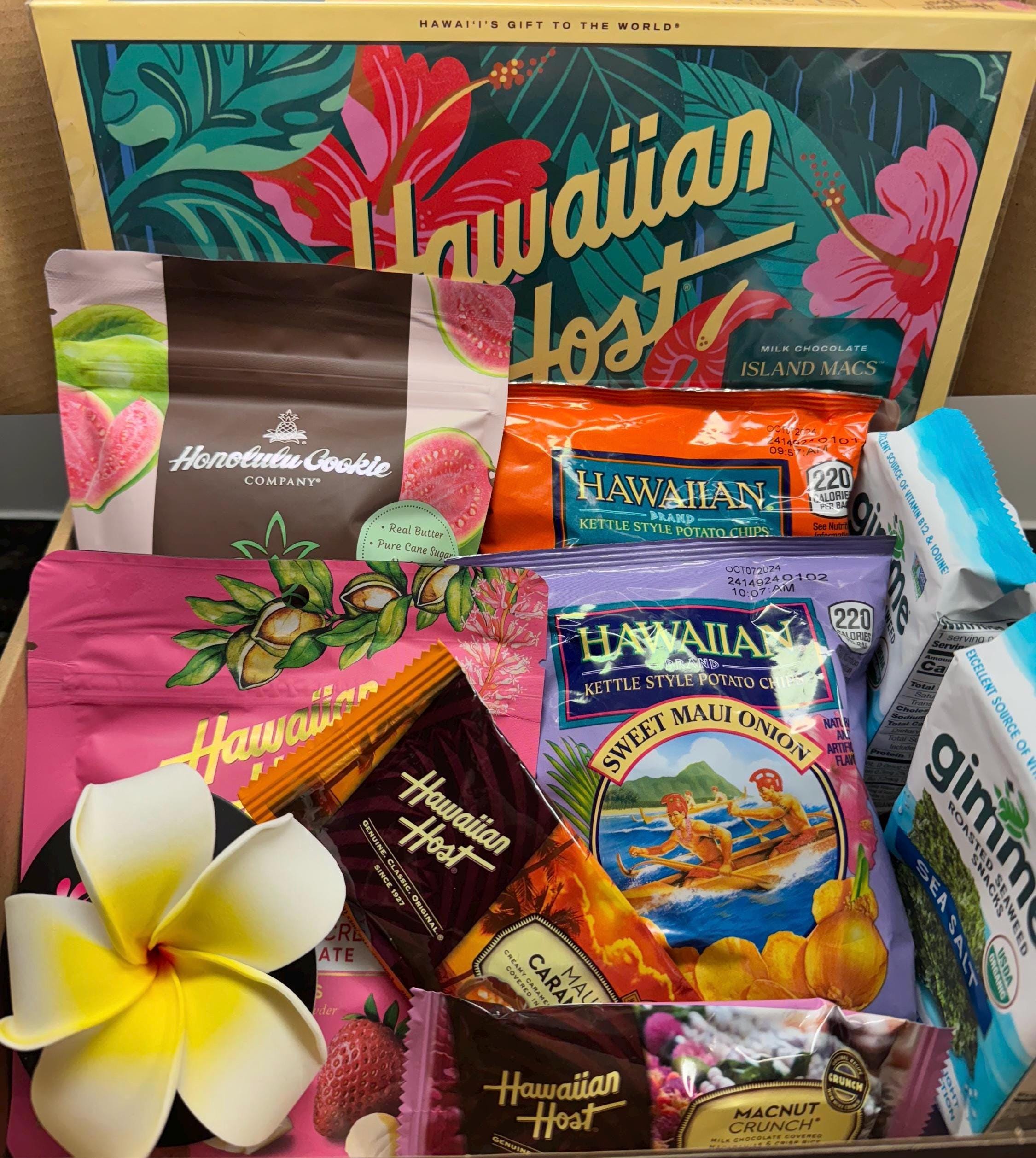 Aloha Gift Box Hawaiian Treats Gift, Hawaiian Host, Honolulu Cookie ...