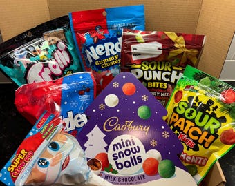 Teen and Tween Sweet and Sour Christmas Candy Gift Box - Etsy