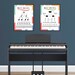 Note and Rest Values Piano Music Poster Bundle - Note Values - Rest ...