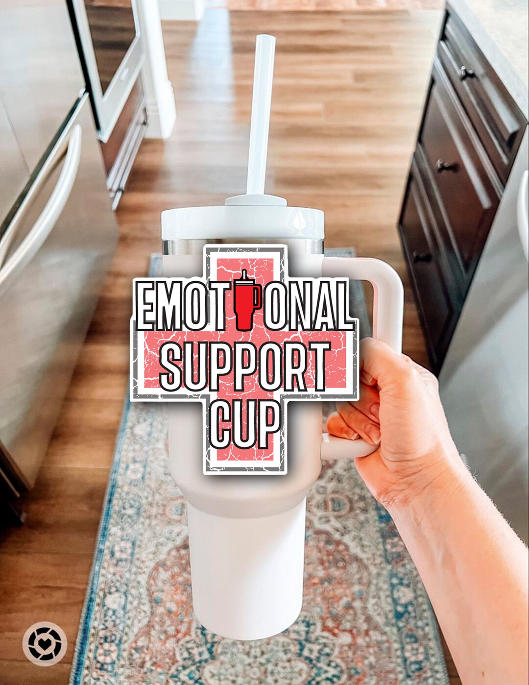 Emotional Support Cup | Stanley | Tumbler | Sticker - Etsy