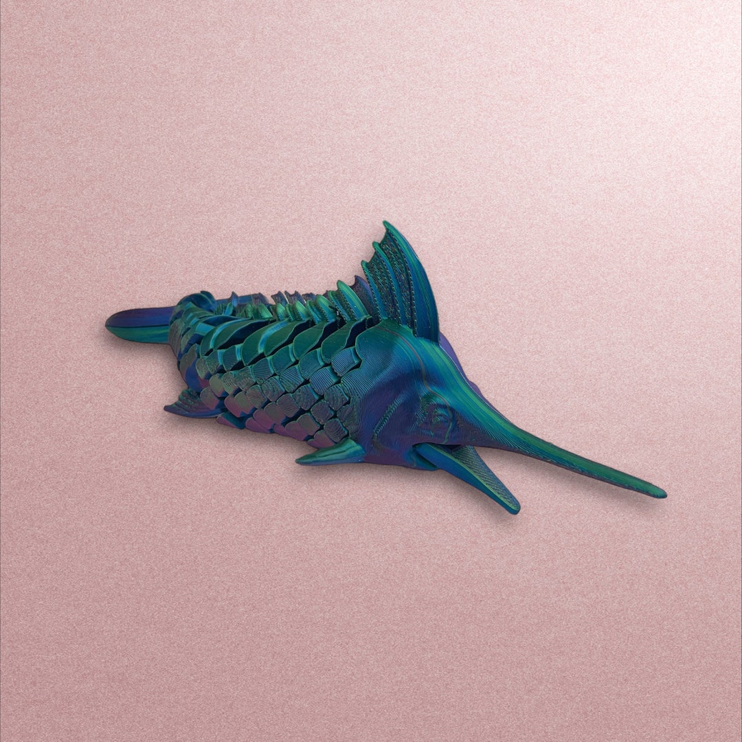 3d Printed Articulated Sword Fish - Etsy