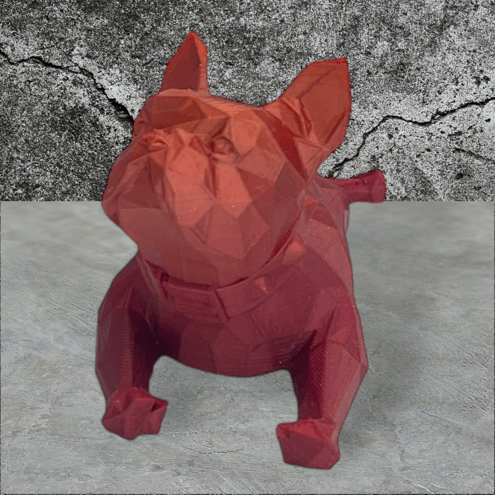 3d Printed French Bulldog Figure - Etsy