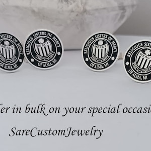 Coat of Arms Cufflinks, Family Crest Cufflinks, Custom Signet Cufllinks ...
