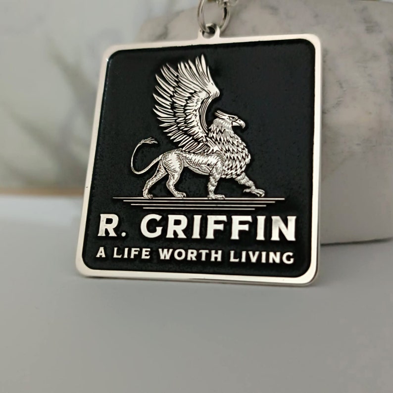 Custom Sterling Silver Logo Necklace, Personalized Family Crest ...