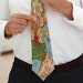 World Map Tie, Geography Tie Gift for History Teacher, Vintage Map of ...