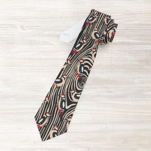 Woodpecker Tie, Birds in Tree Nature Tie, Bird Watcher Gift, Bird ...