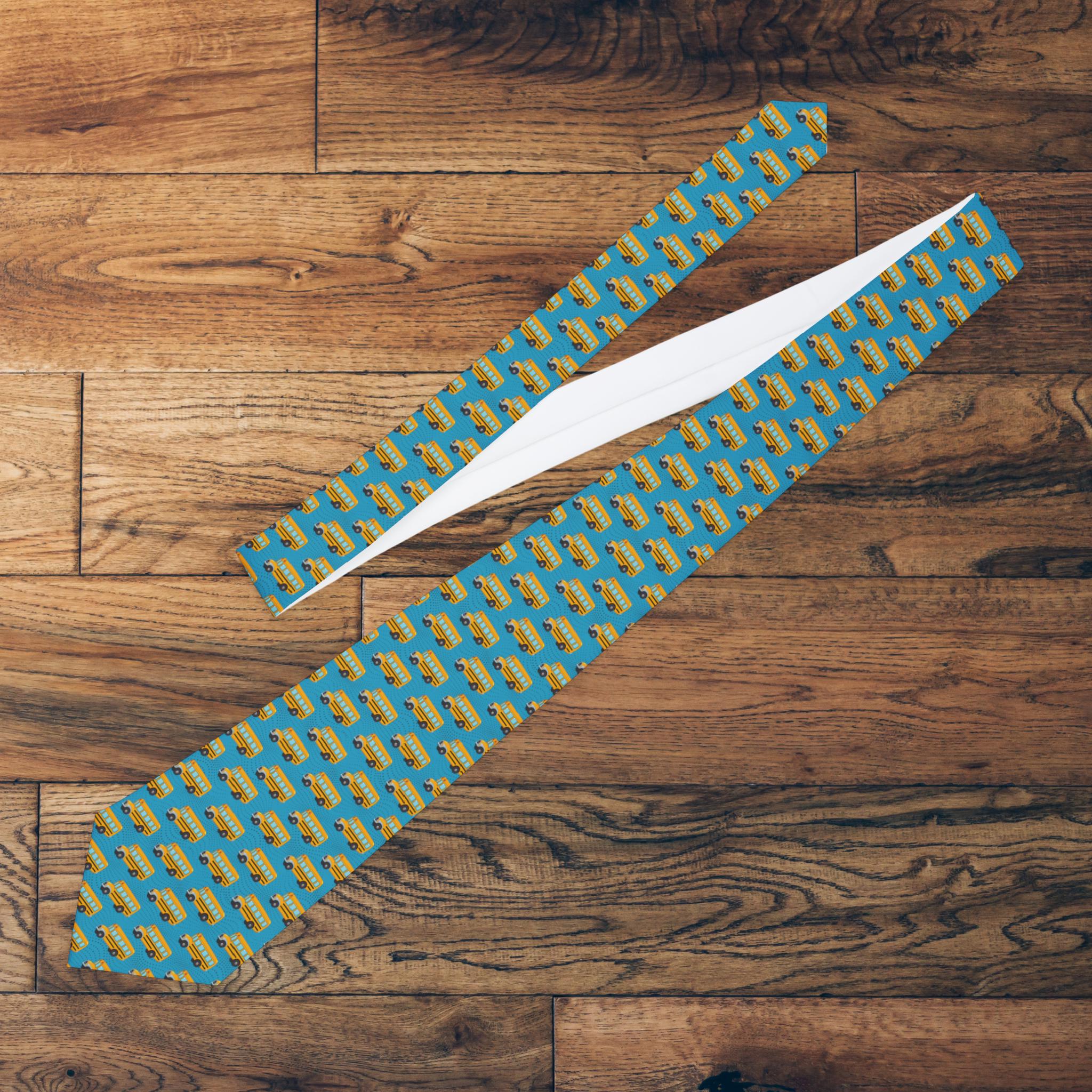 School Bus Tie, Back to School Tie Necktie Gift, Gift for Teachers ...