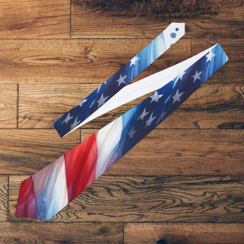 American Flag Tie, Stars and Stripes Decor Tie, USA Patriotic Tie ...
