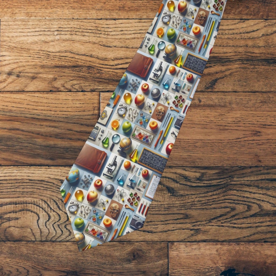 Science Tie, Chemistry Biology Anatomy Teacher Professor Tie Gift ...