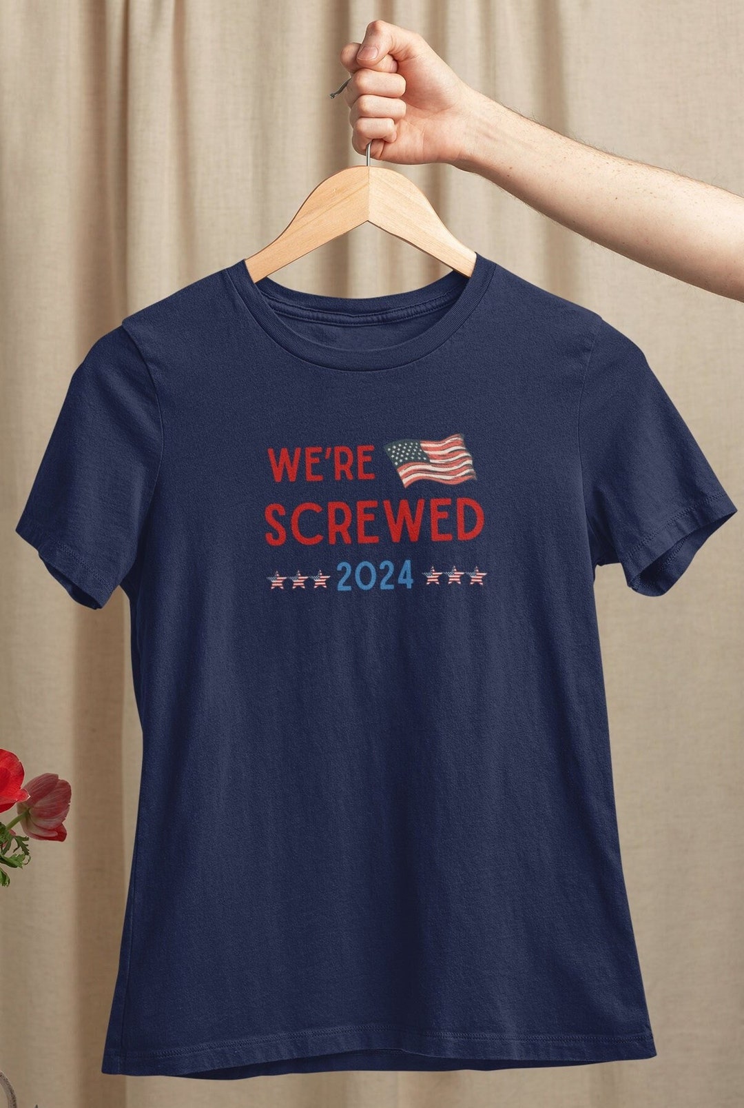 We're Screwed 2024 Election Shirt, Funny Voting Shirt, Campaign Shirt ...
