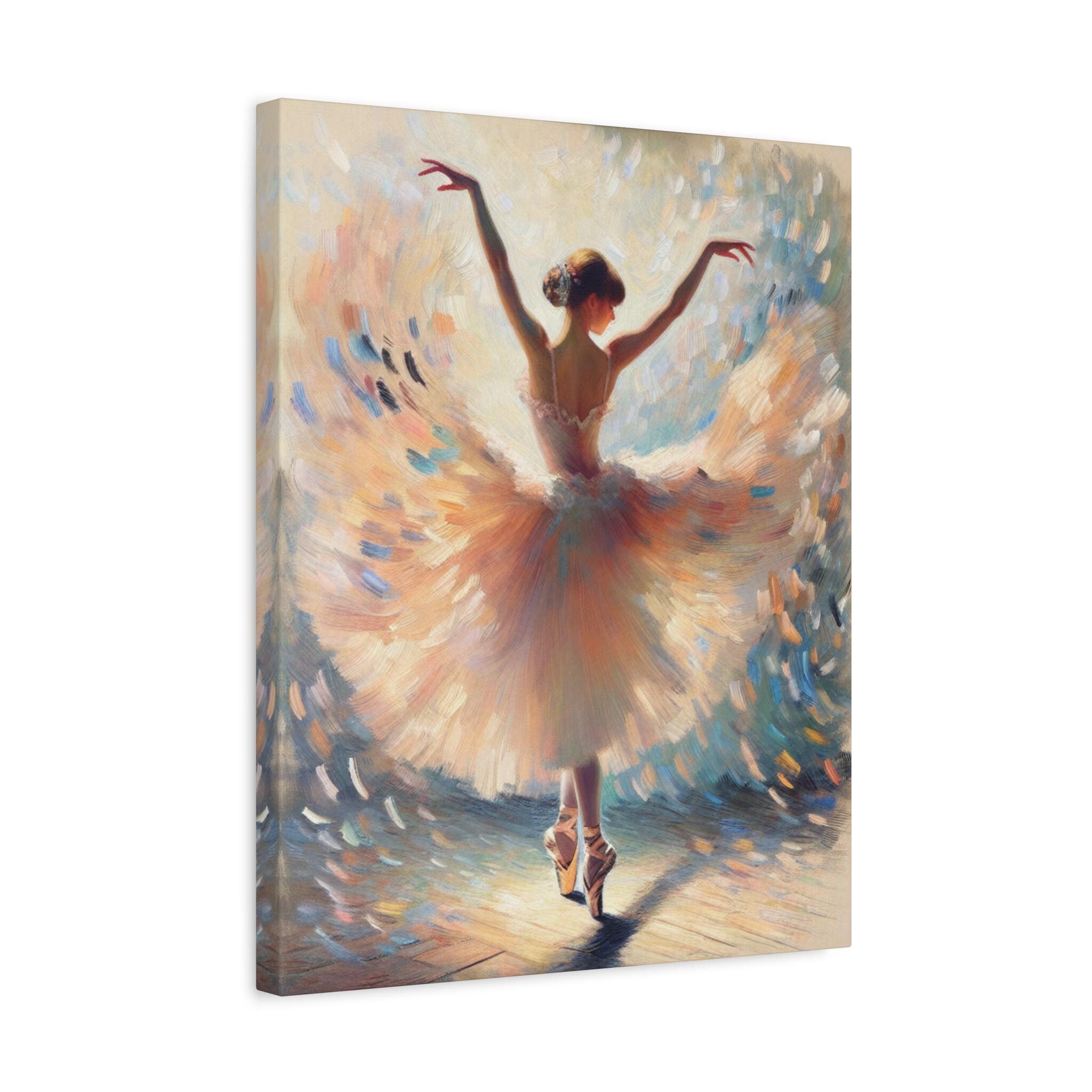 Ballet Painting on Canvas Ballerina Dancer Gift Dance Studio Wall Art ...