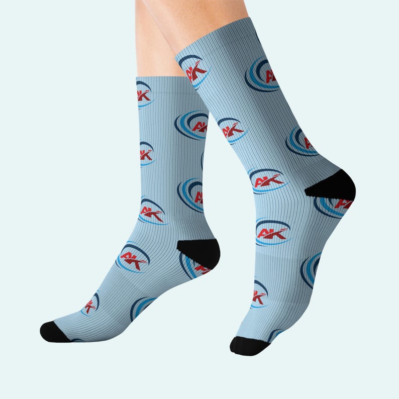 Custom Logo Socks Personalized Photo Dress Socks Gift - Etsy