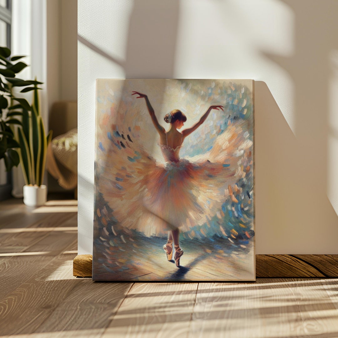 Ballet Painting on Canvas Ballerina Dancer Gift Dance Studio Wall Art ...