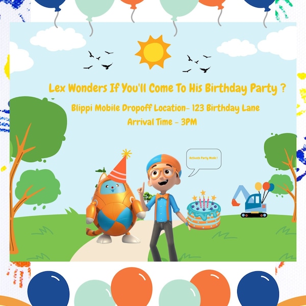 Blippi Card Birthday - Etsy