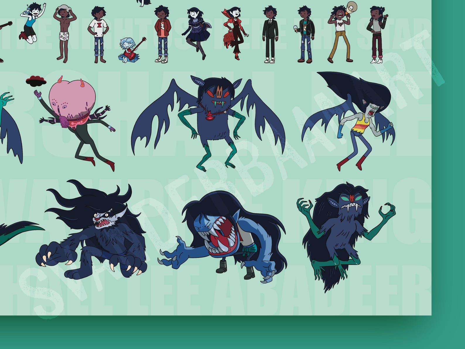 Marceline the Vampire Queen Poster | Adventure Time Fan Art | Digital ...