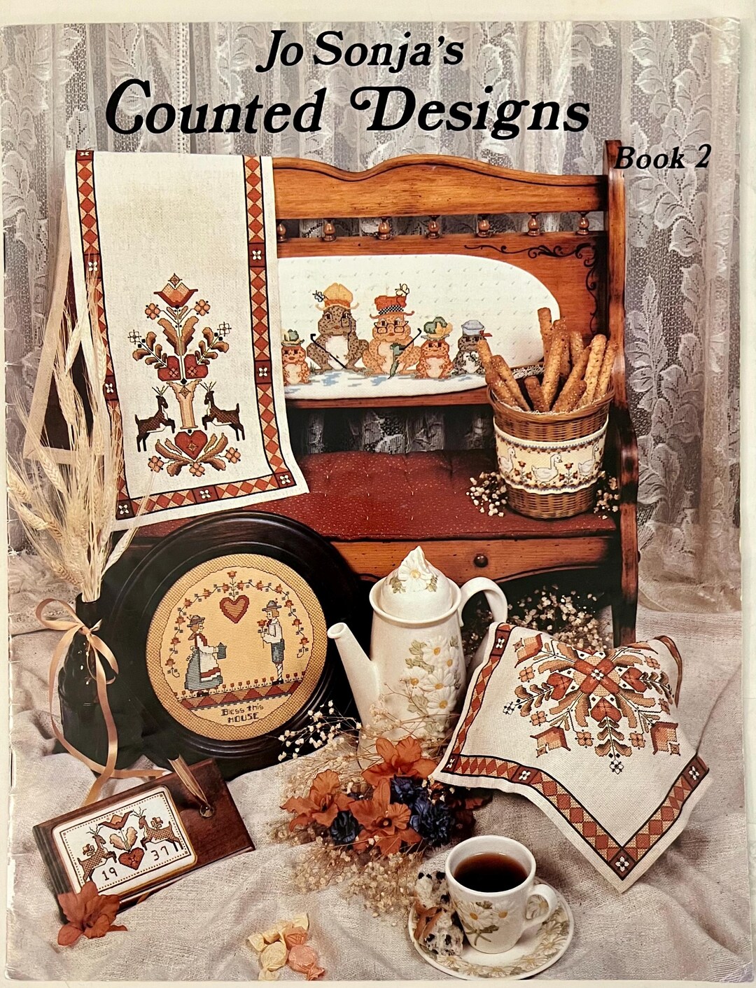 Vintage Jo Sonja’s Counted Cross Stitch Designs Book 2 © 1982 - Etsy