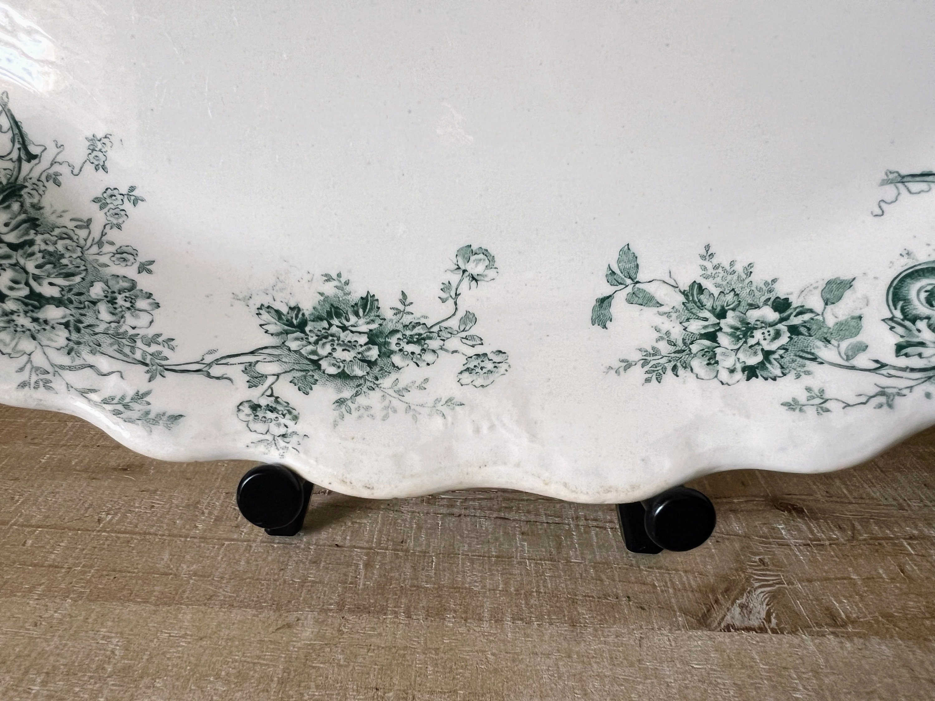 Antique Oval Buffalo Pottery Semi-vitreous Platter in the Stunning ...