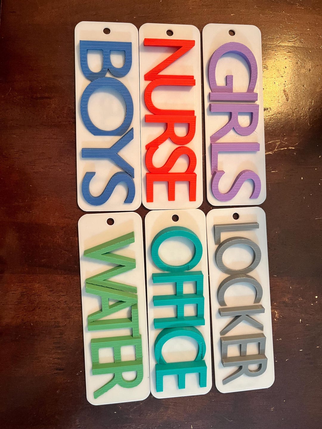 School Passes - School, Teacher, 3D Printed, Bathroom Hallway, Water ...