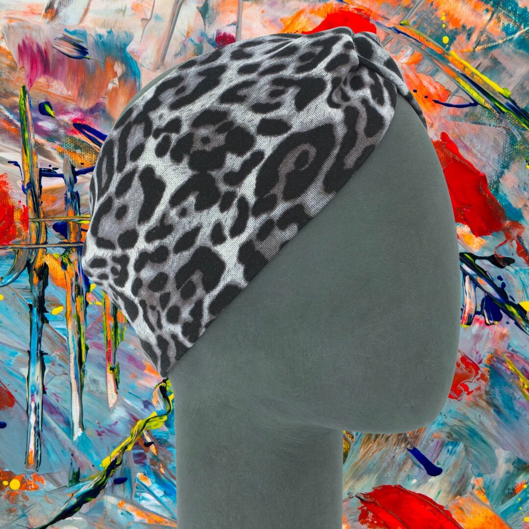 Leo Headband With Knot Ponte Jersey One Size Handmade in Vienna - Etsy