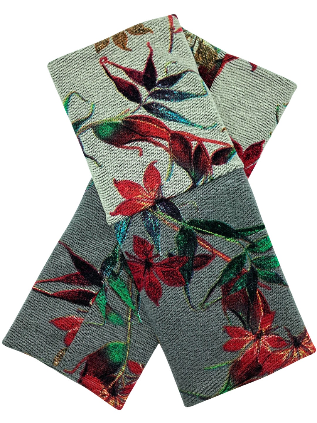 Pulse Arm Warmers Wristlets Flower Print Ponte Jersey - Etsy