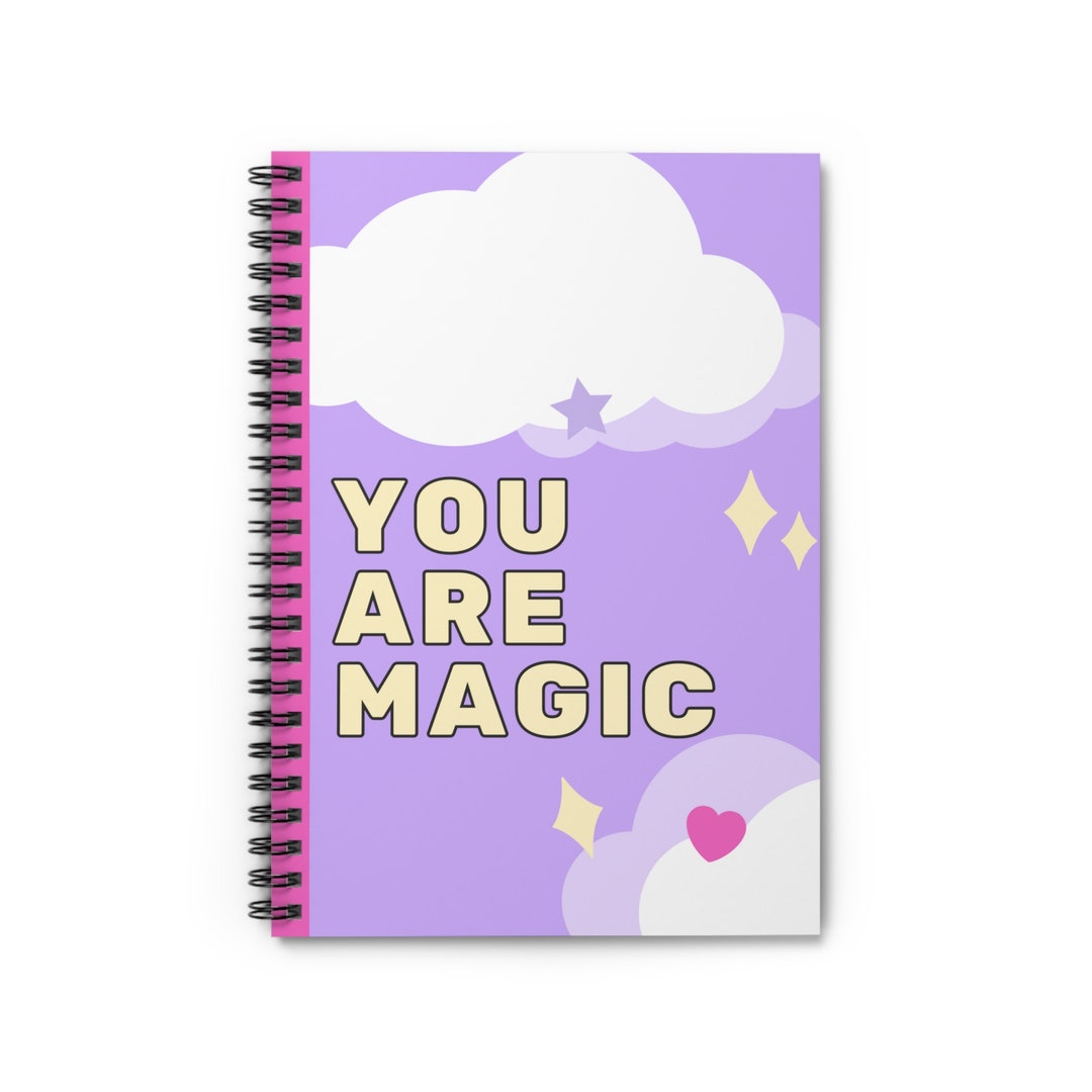 Spiral Bound You Are Magic Notebook - Ruled Line, School Notebook ...