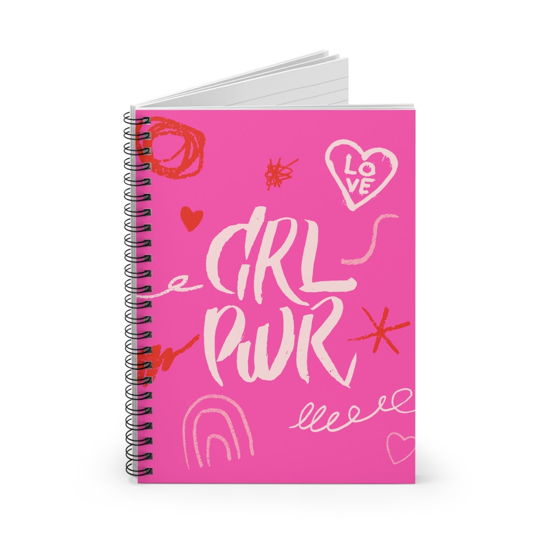 Girl Power Spiral Bound Notebook - Ruled Line, Notebook for Girls ...