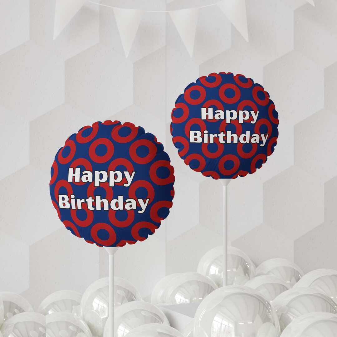 Phish Donut Balloon | Happy Birthday | Round and Heart-shaped | 11" - Etsy