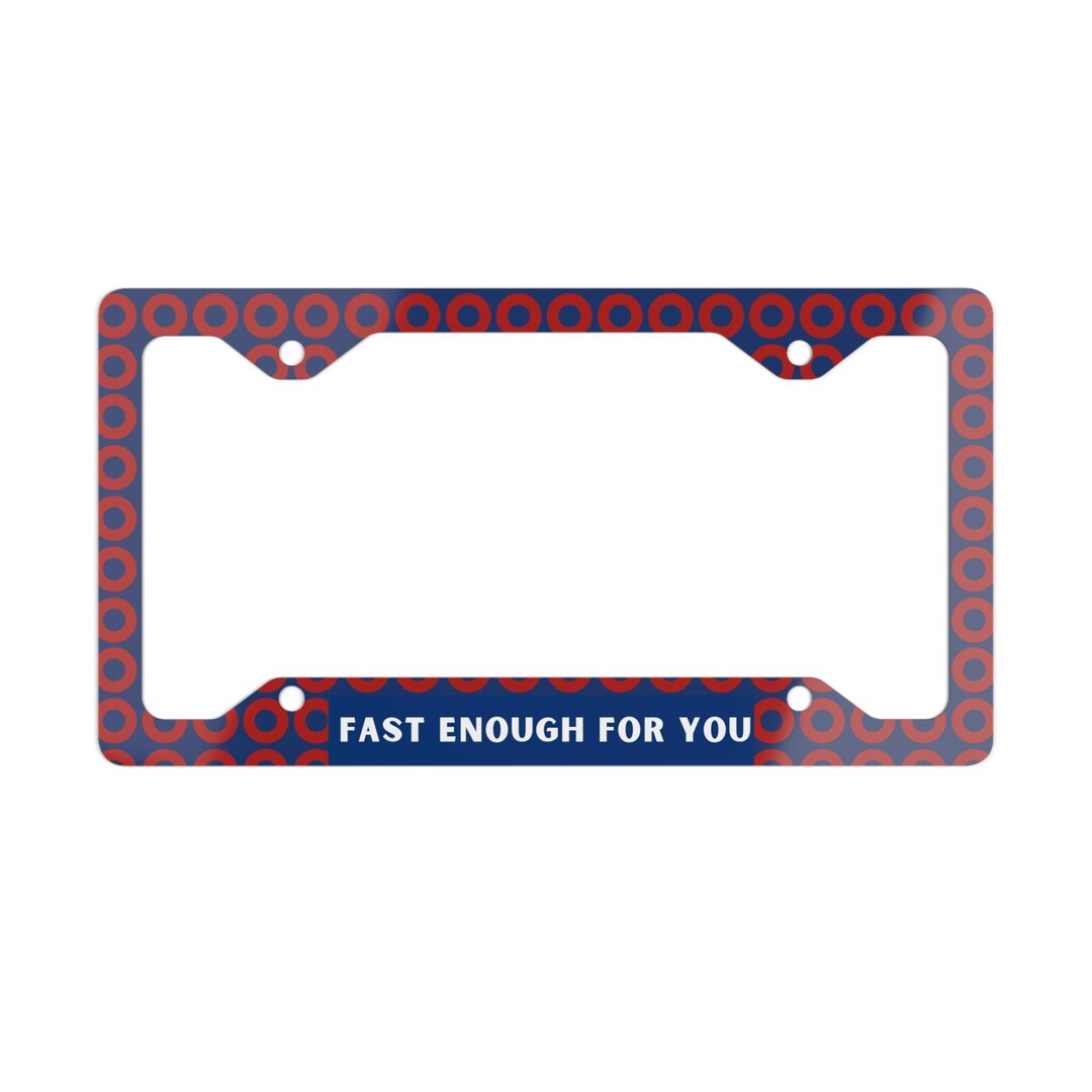 Phish License Plate Metal Frame | Fast Enough for You | Fishman Donuts ...