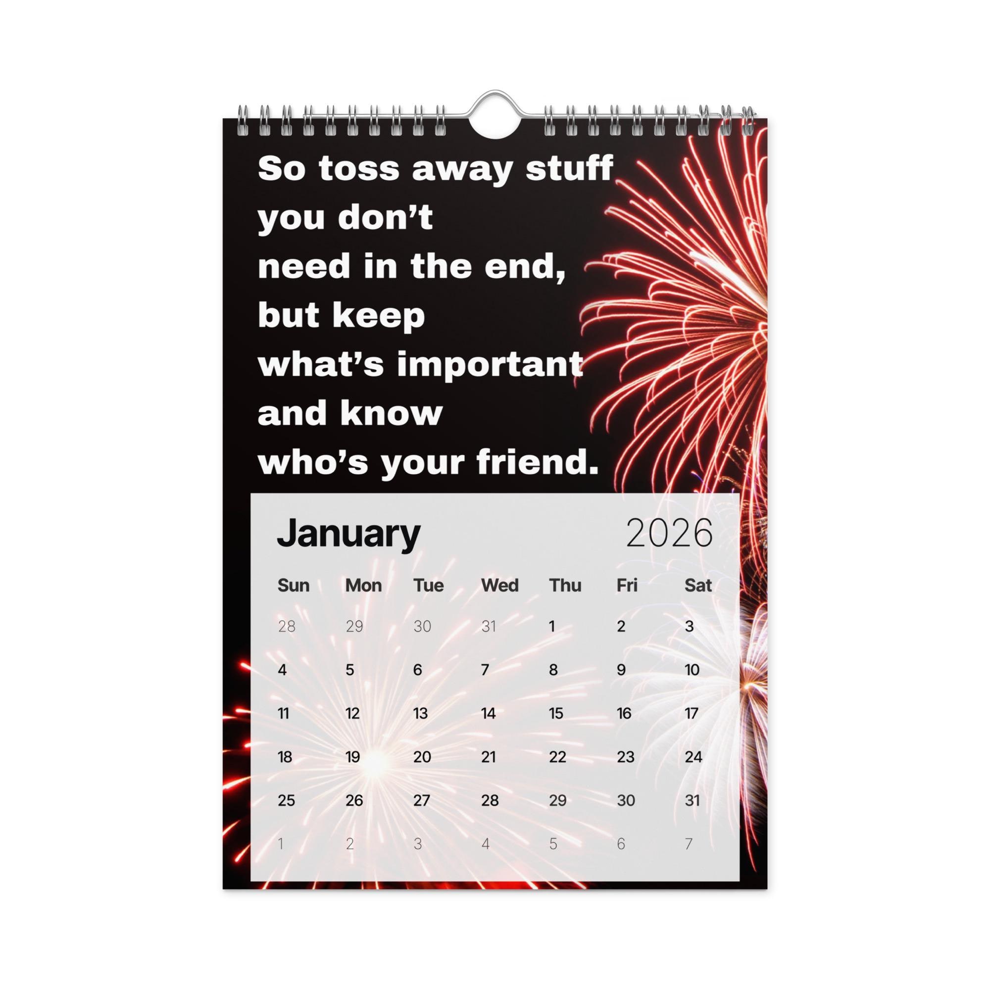 Phish Wall Calendar 2026 | Phish Stocking Stuffer | Phish Christmas ...