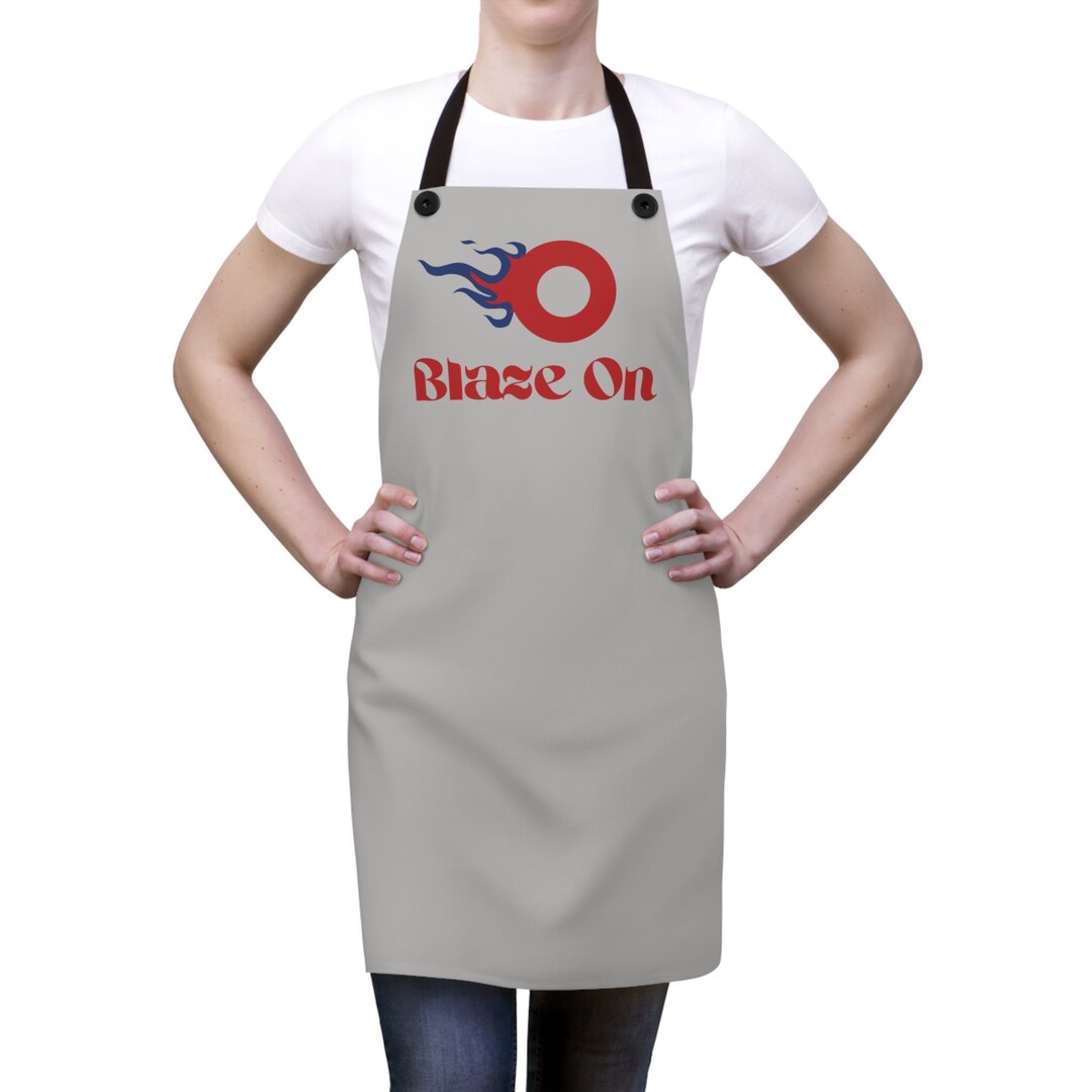Fishman Flaming Donut Chef's Apron | Blaze on | BBQ, Cookout, Dinner ...